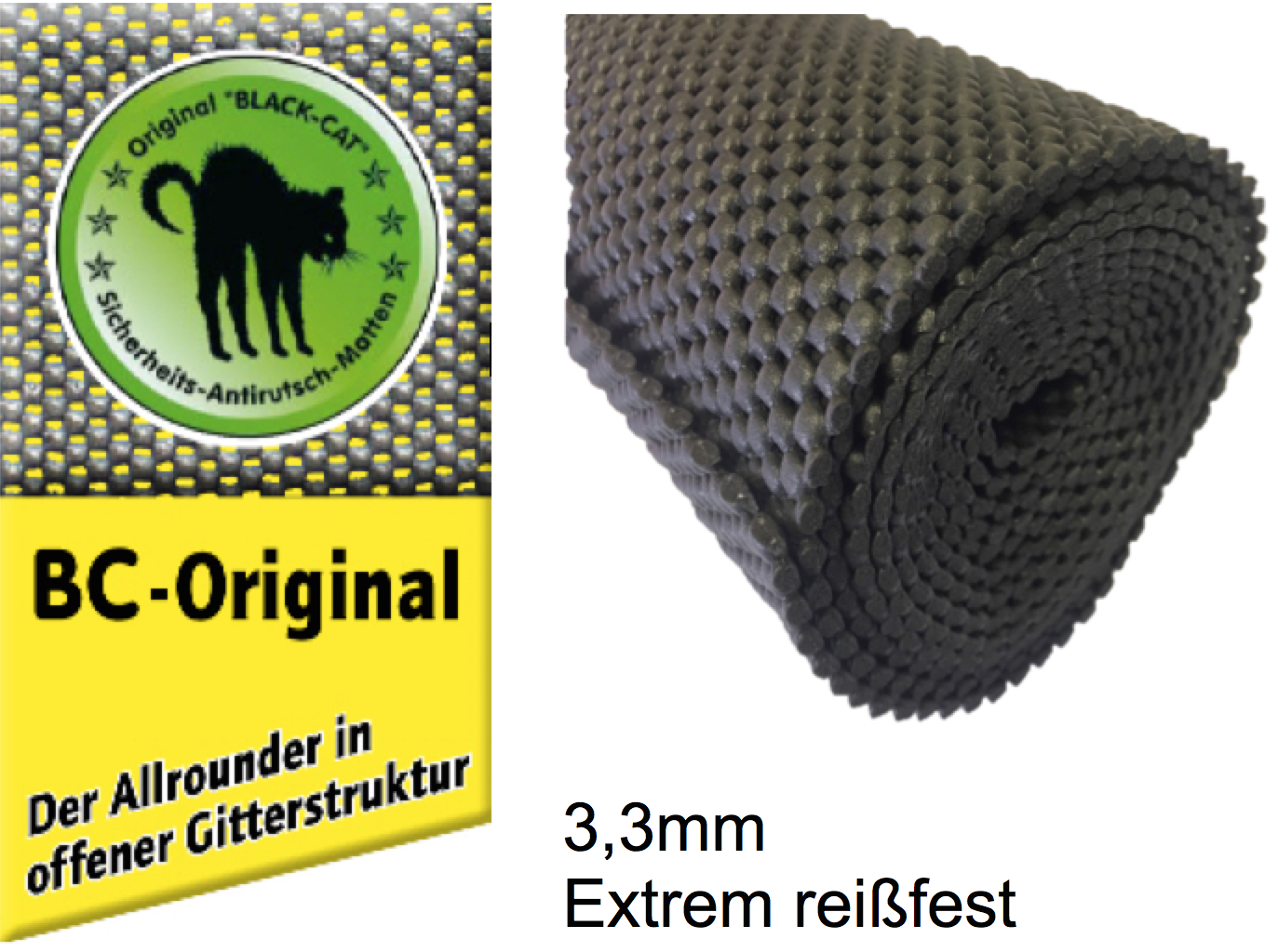 Blackcat-Antirutschmatte 1,20 x 10,0m | ladungssicherung-shop.de